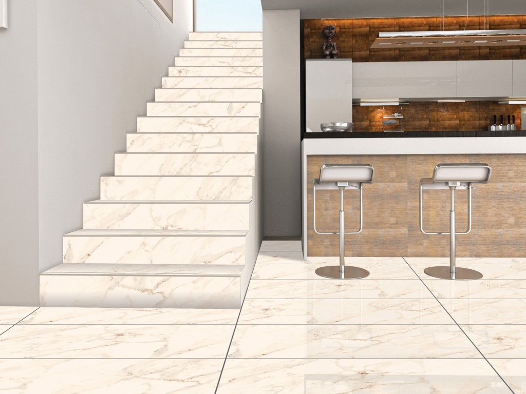 GRESIE SAHARA GREEN - 60X120 cm, porțelanată lucioasă, rectificata, în ...