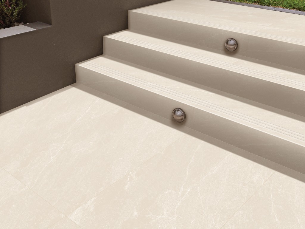 TREAPTA GRESIE RIVERSTONE BIANCO GRANDE 29.5X120 - Orient Ceramic