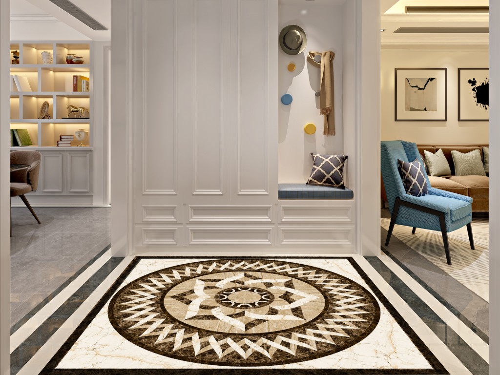 COVOR CERAMIC FC-EG1818139 (9 PLACI) - 180X180 cm, model floral ...