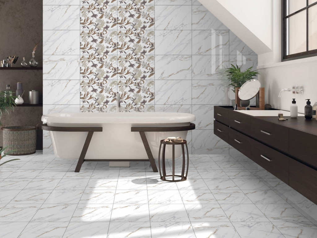 FAIANTA PEARL FLOWERS 901 LT - 30X45 cm, ceramica glazurată ...