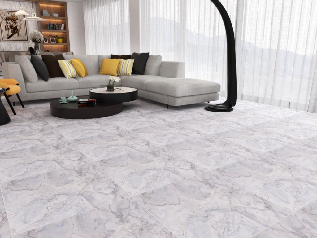 Gresie interior, 60X60 cm, WILLS GREY , aspect piatra naturala, gri ...