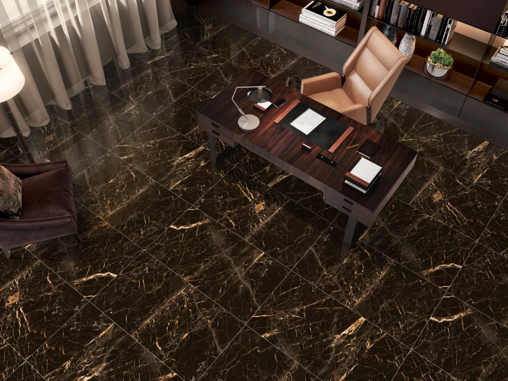 Gresie interior si exterior 60X120 cm HG GOLDEN BLACK, portelanata ...