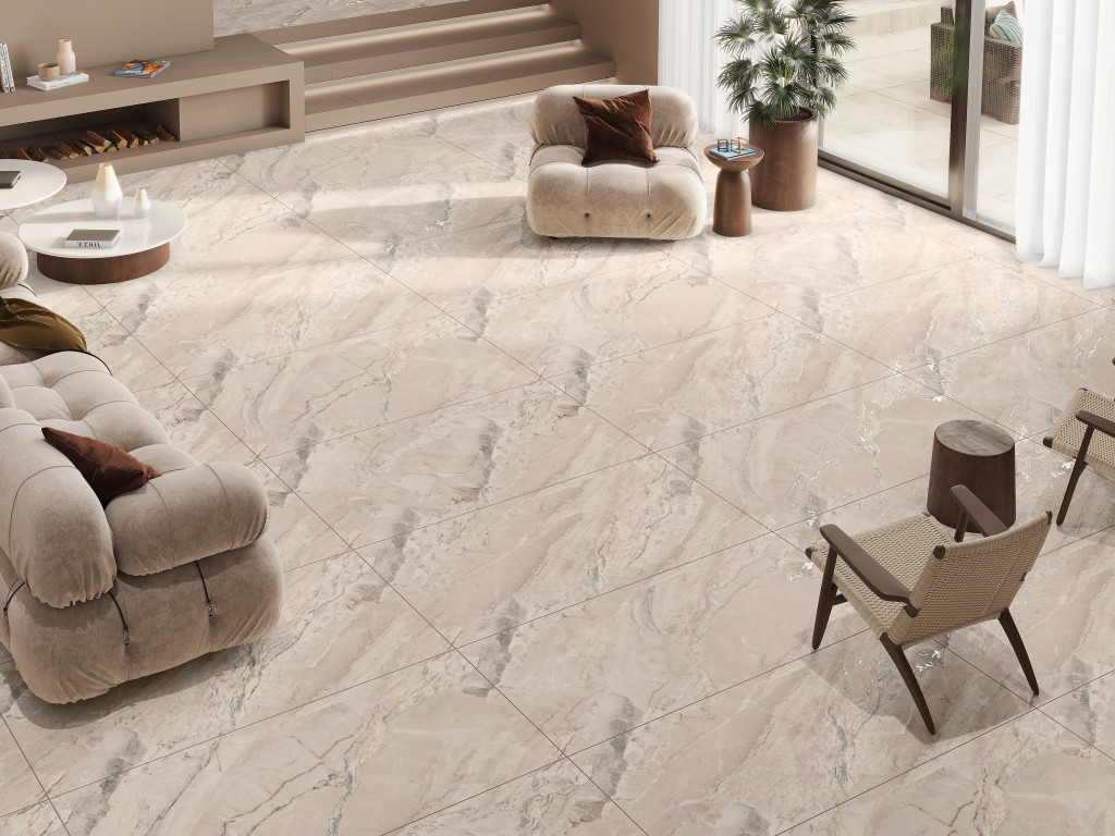 Gresie interior si exterior 60X120 cm CRAFT ARGENTA CREMA, portelanata ...